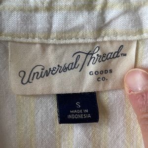 Universal Thread | Tops | Universal Thread Linen Blend Striped Button ...